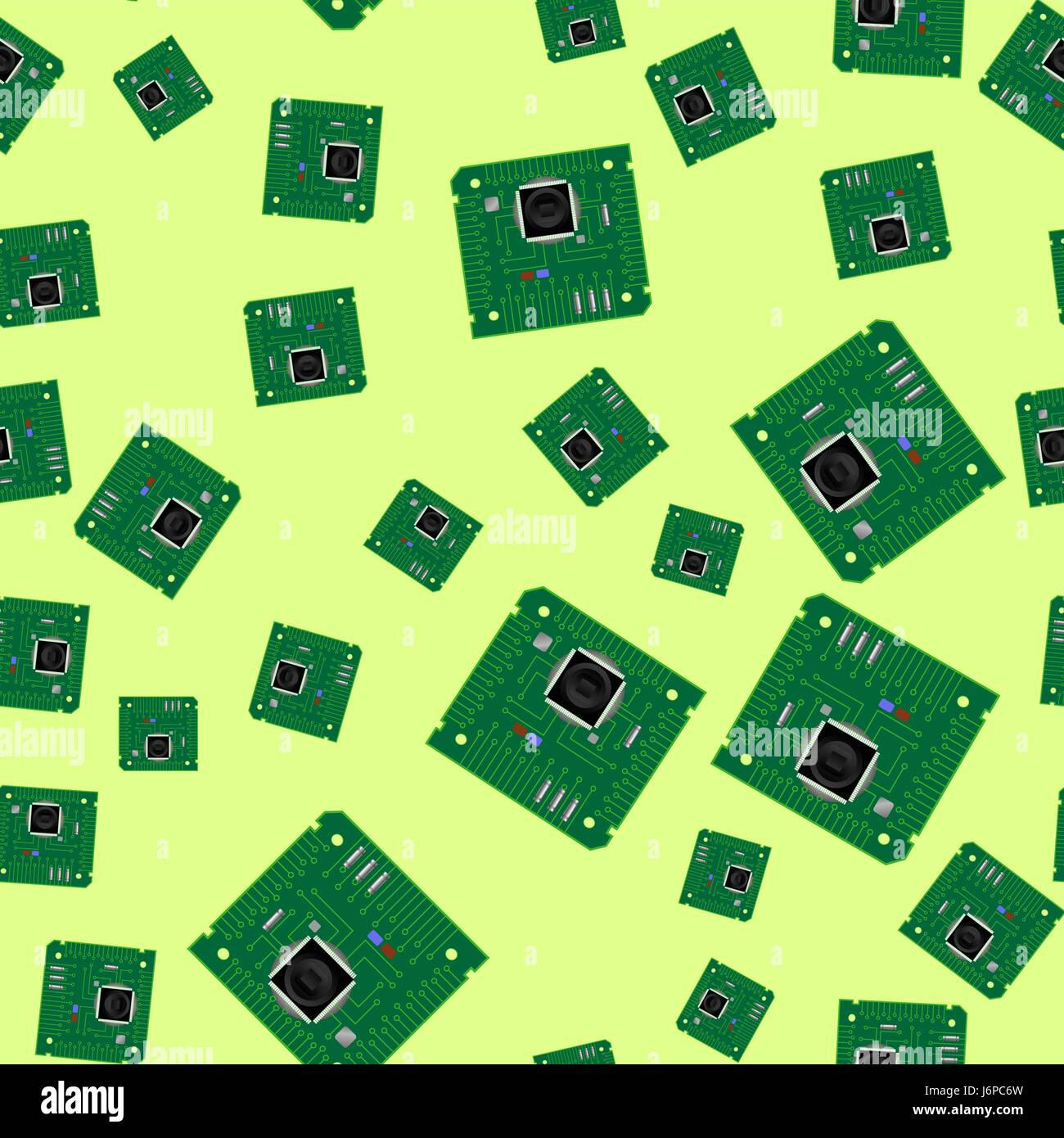 Green Circuit Board Seamless Pattern Stock Vector Image & Art - Alamy