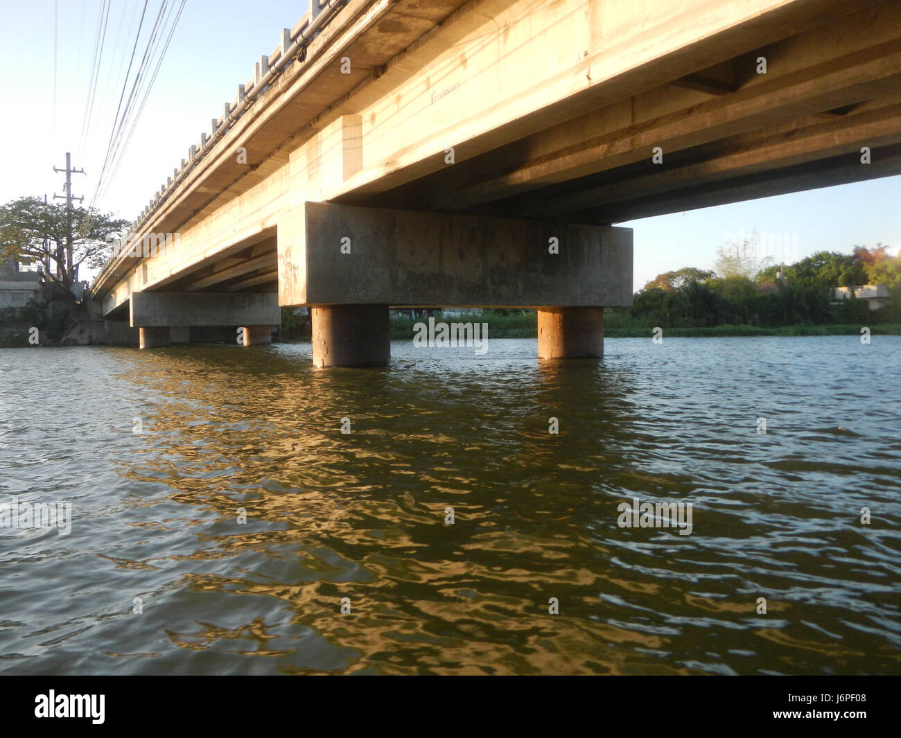 This photograph showcases the riverside districts and bridges in ...
