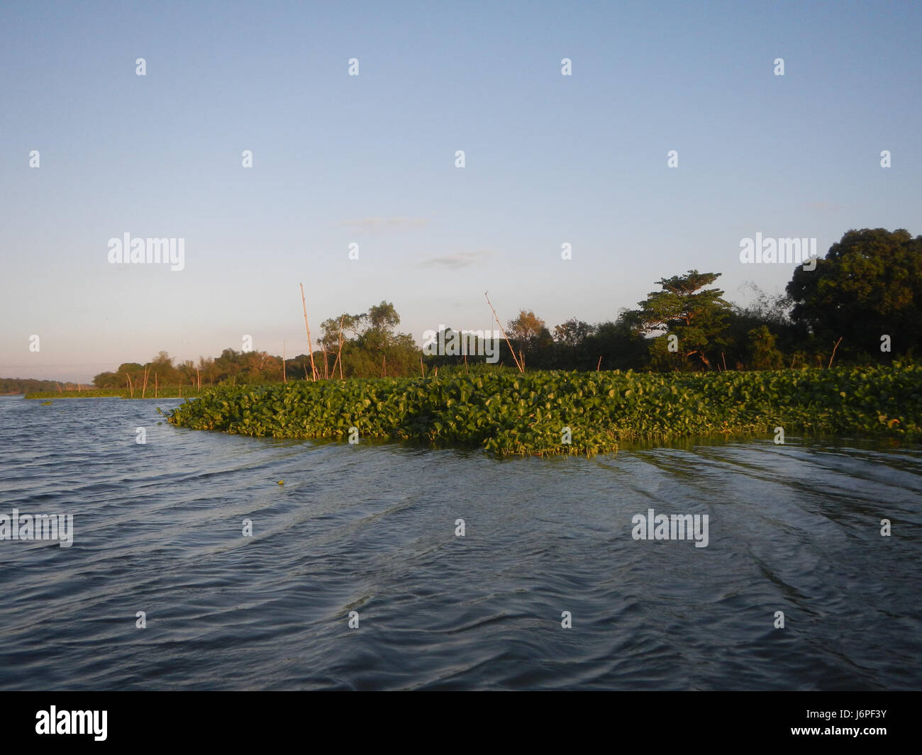 Aerial photograph of the riverside districts in Calumpit, Bulacan ...