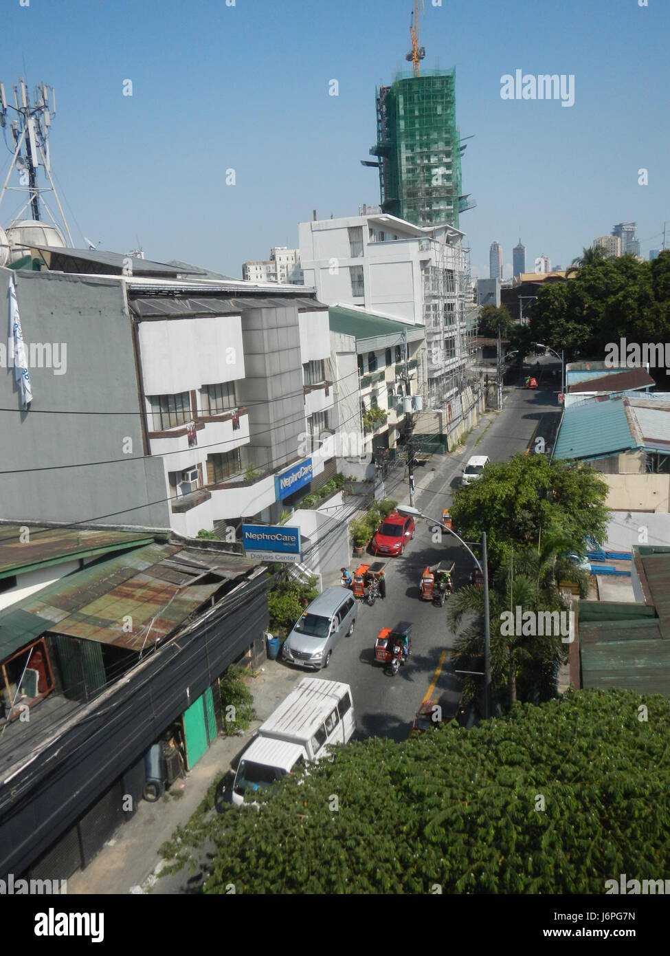 This image shows the Santolan station of the LRT (Light Rail Transit ...