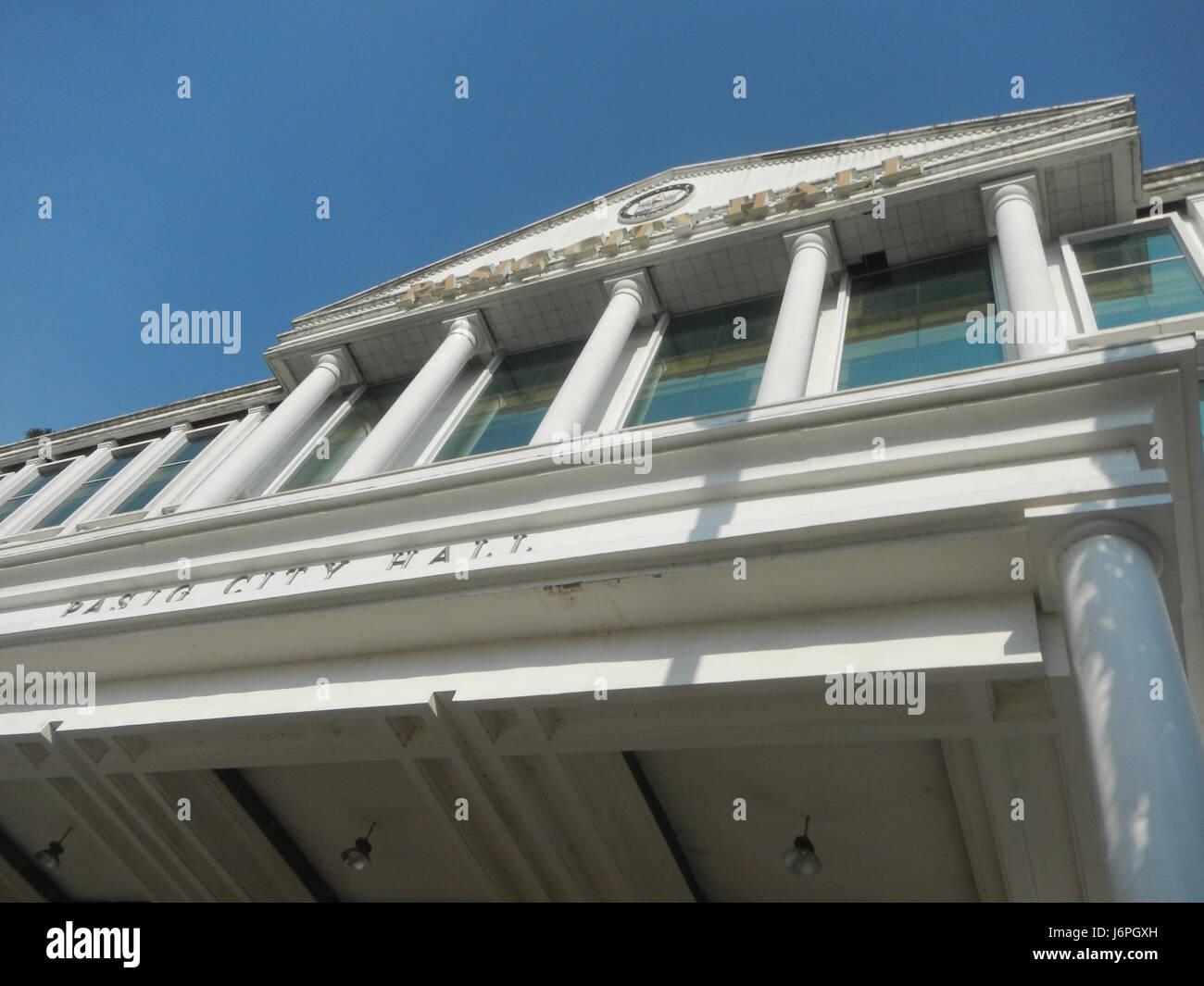 This image shows the bicycle parking area at the Pasig City Hall ...