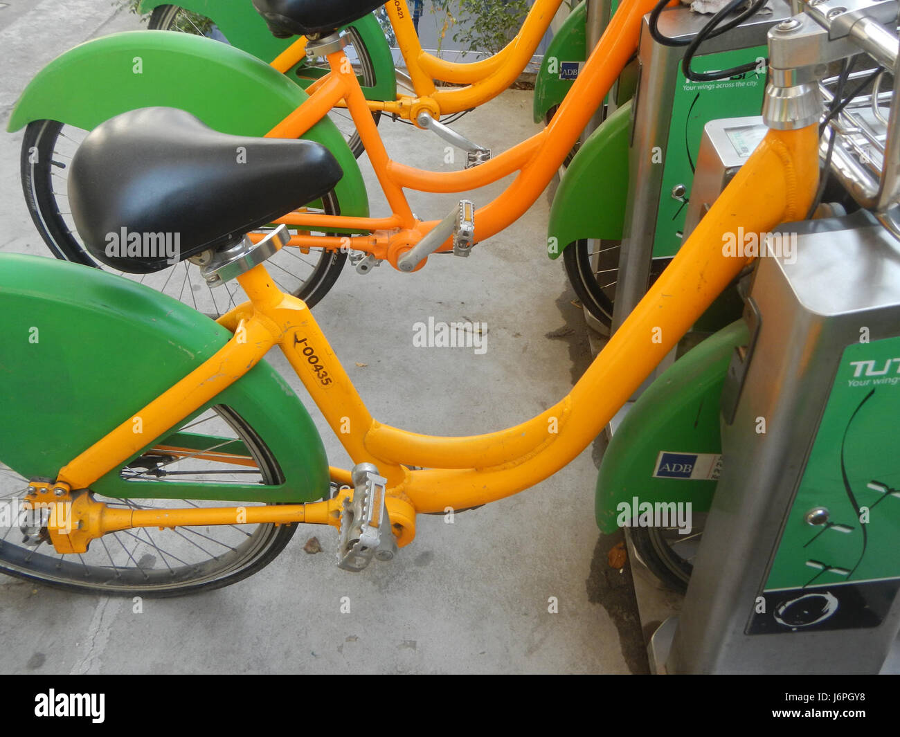 The Pasig City Hall Compound provides designated bicycle parking spaces ...