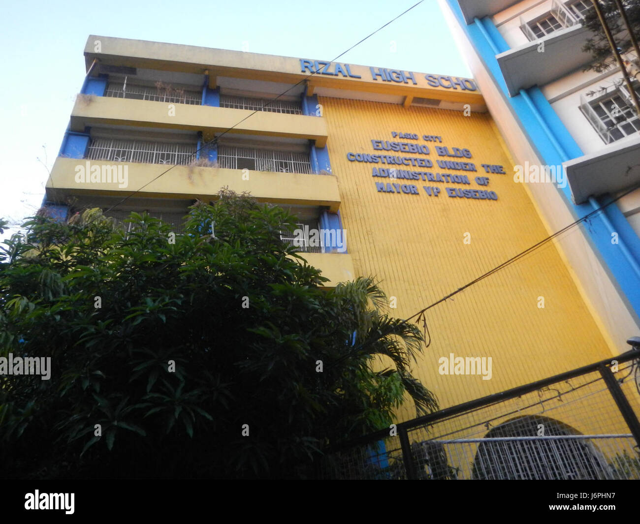 This image shows Rizal High School, located in Pasig City, Philippines ...