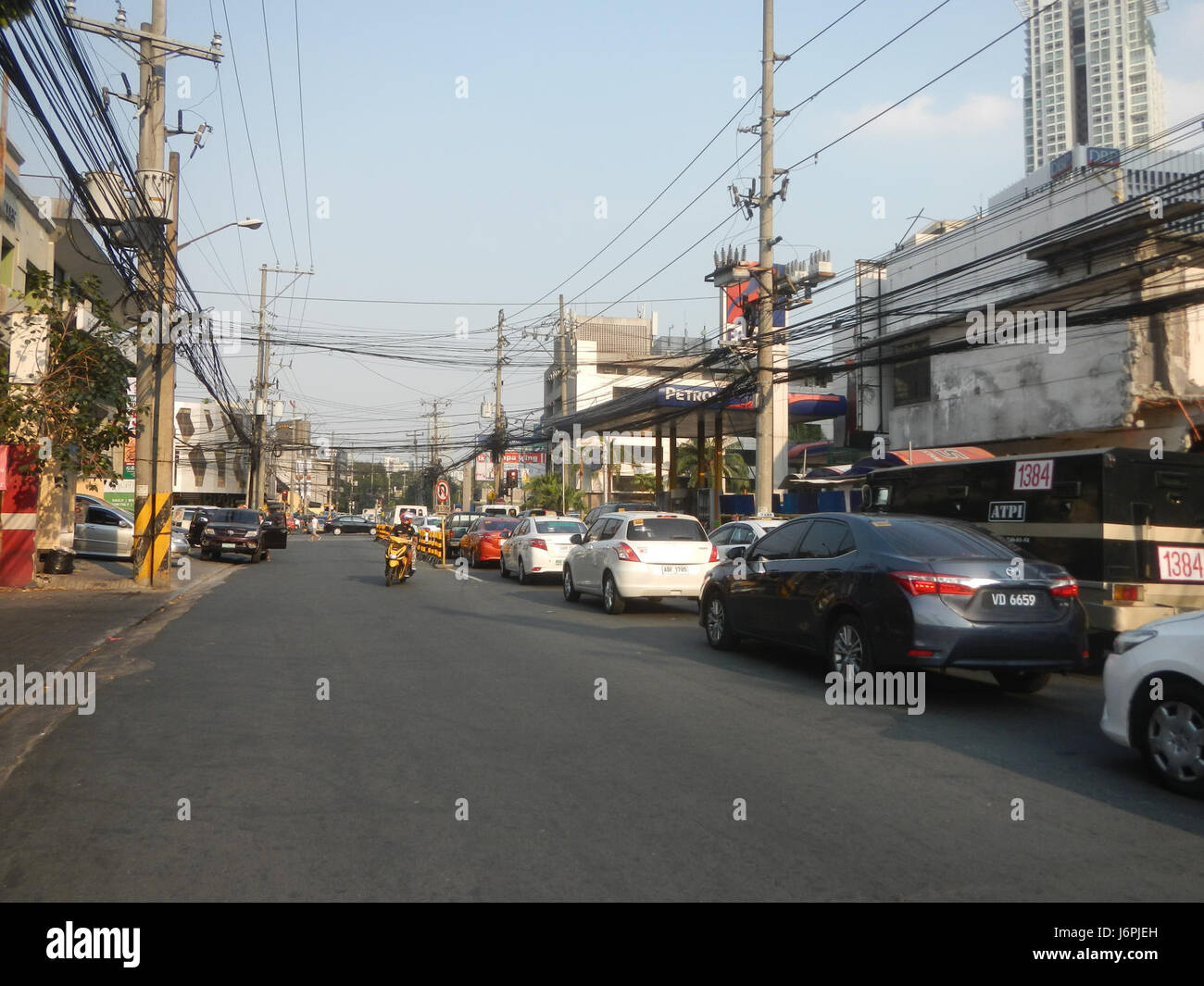 Jupiter Street in Bel-Air, Makati City, Philippines, is an urban ...