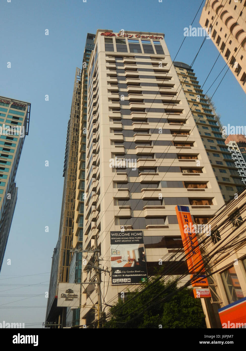 This image shows the bustling area of Makati Avenue, specifically ...