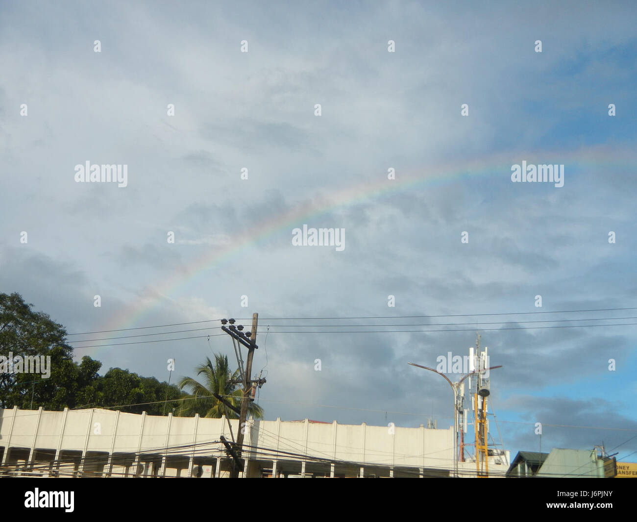 This image describes a rare natural phenomenon of double rainbows ...