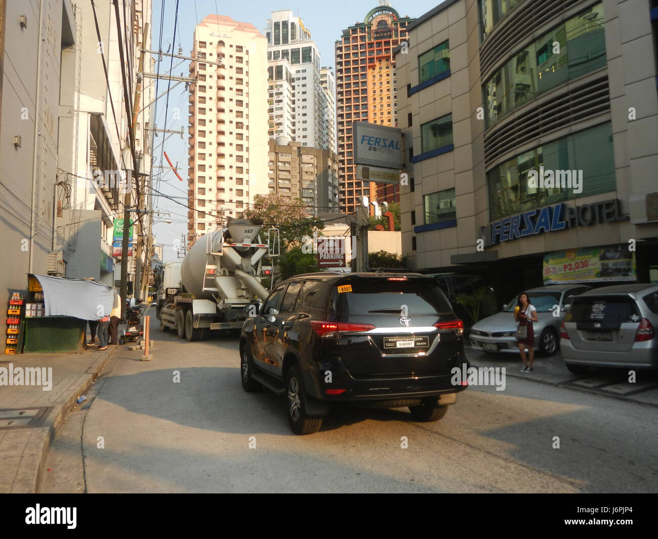 The image captures key streets in Makati City, Manila, including ...