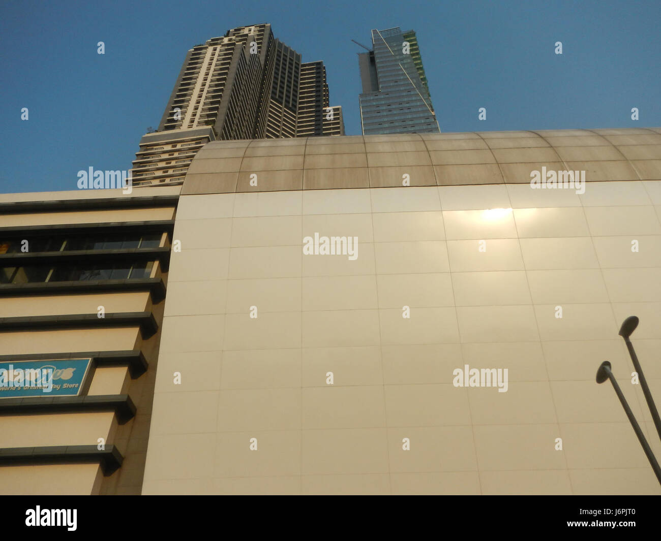 This image represents an urban scene in Makati City, Philippines ...