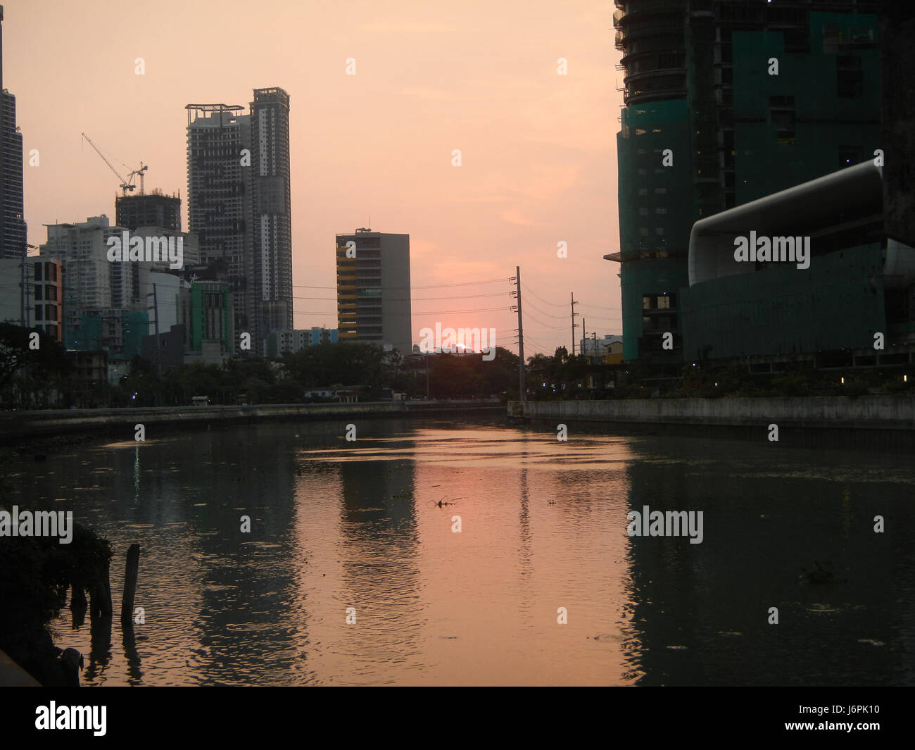 An image capturing the sunset over Century City Mall properties in ...