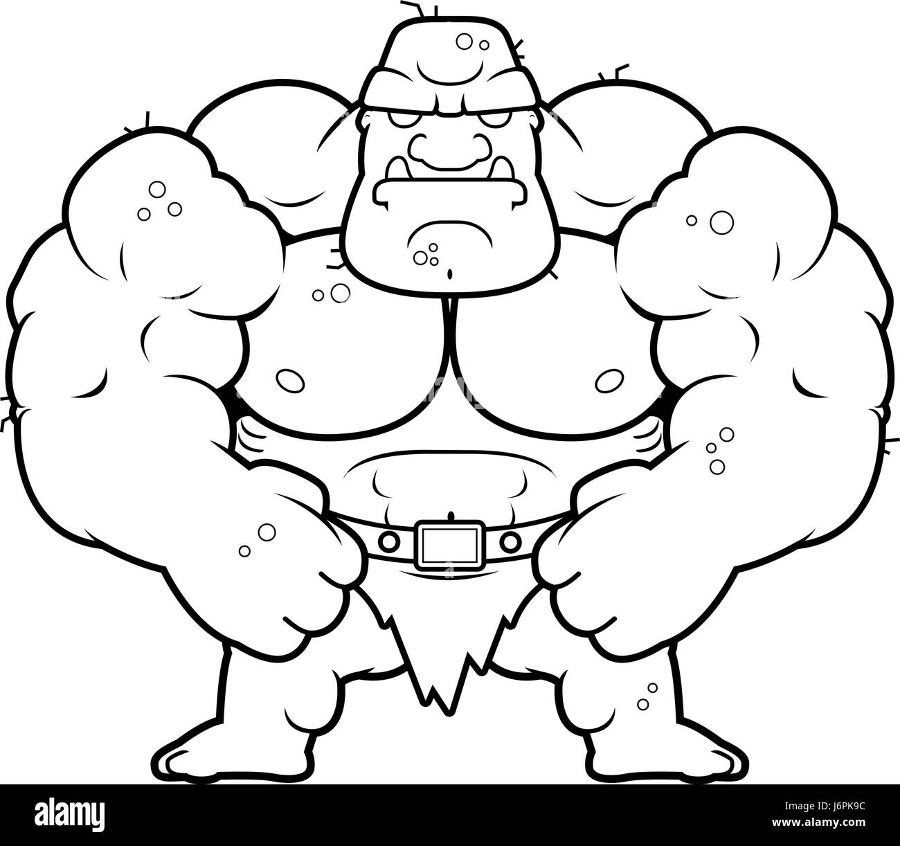 A cartoon illustration of an ogre flexing Stock Vector Image & Art - Alamy