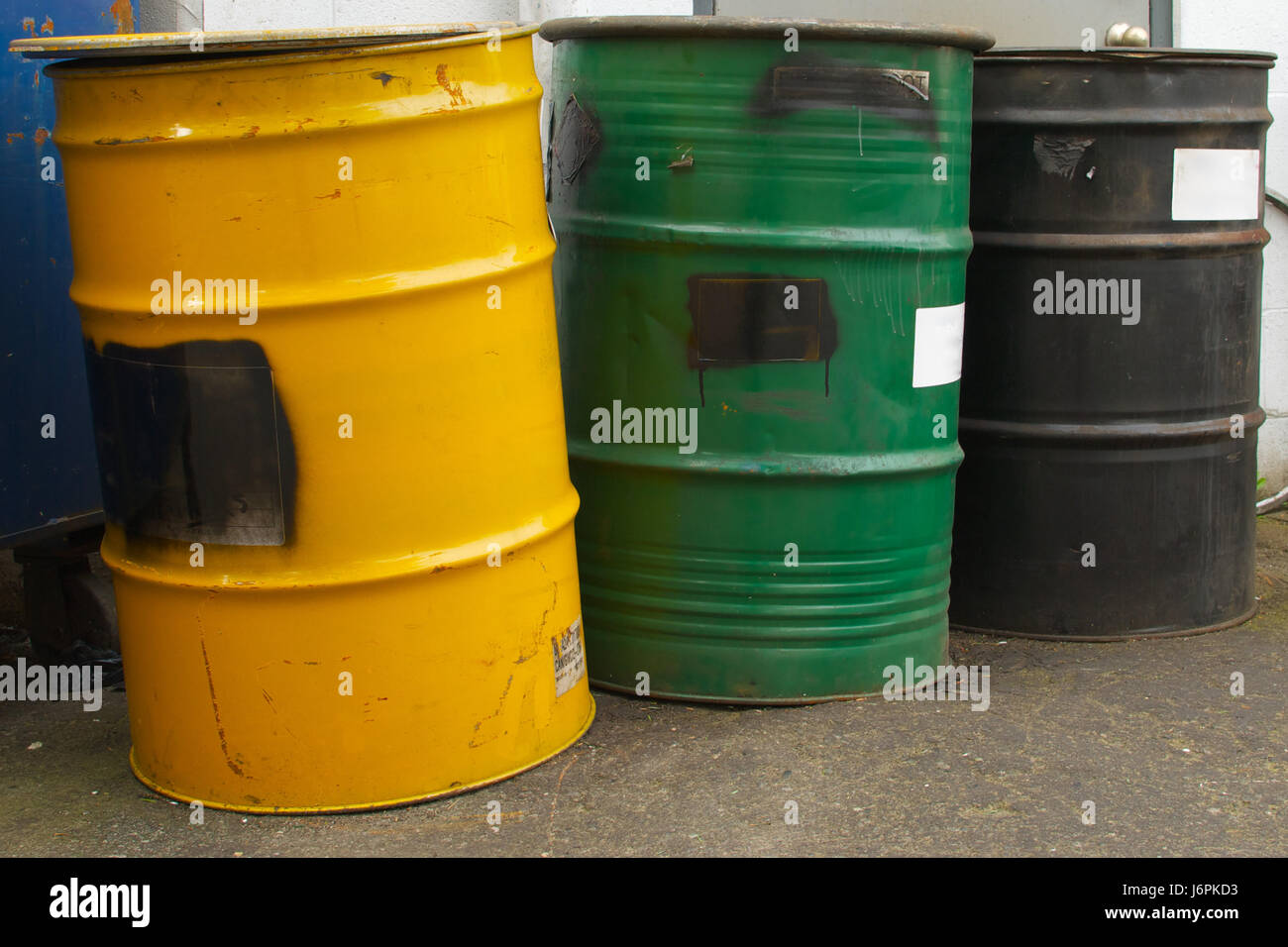 Chemical waste drums green hi-res stock photography and images - Alamy