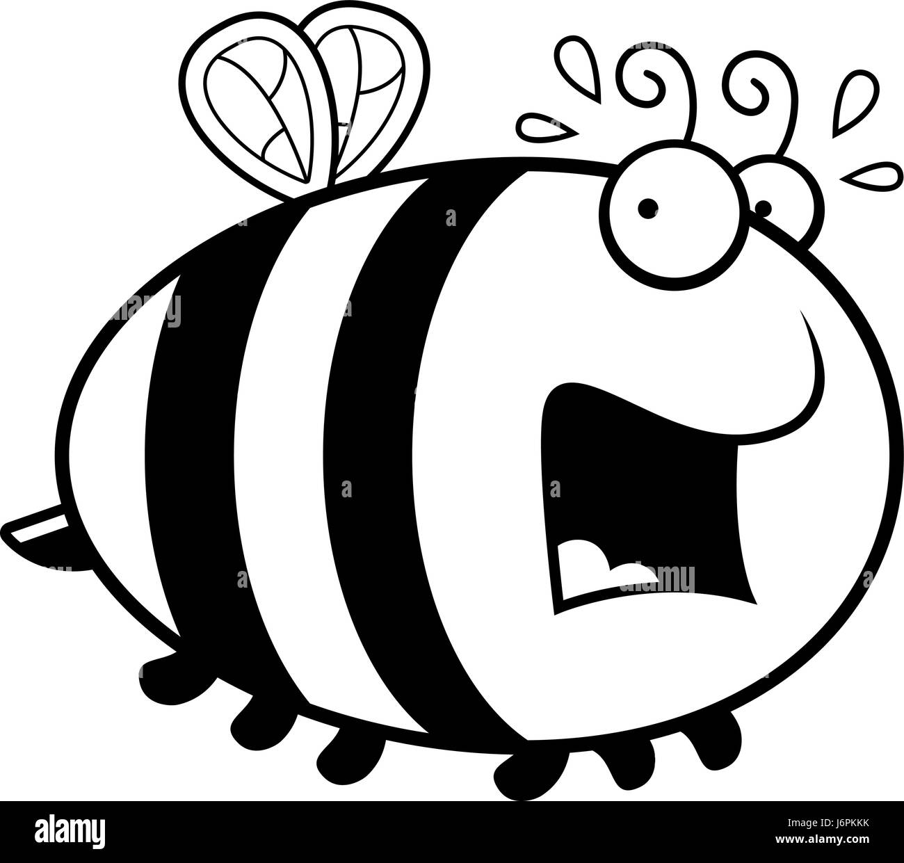 Cartoon Frightened Bee High Resolution Stock Photography and Images - Alamy