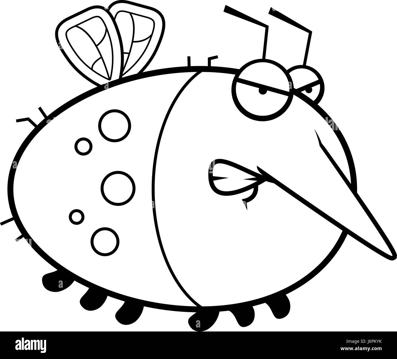 Cartoon mosquito angry expression hi-res stock photography and images ...