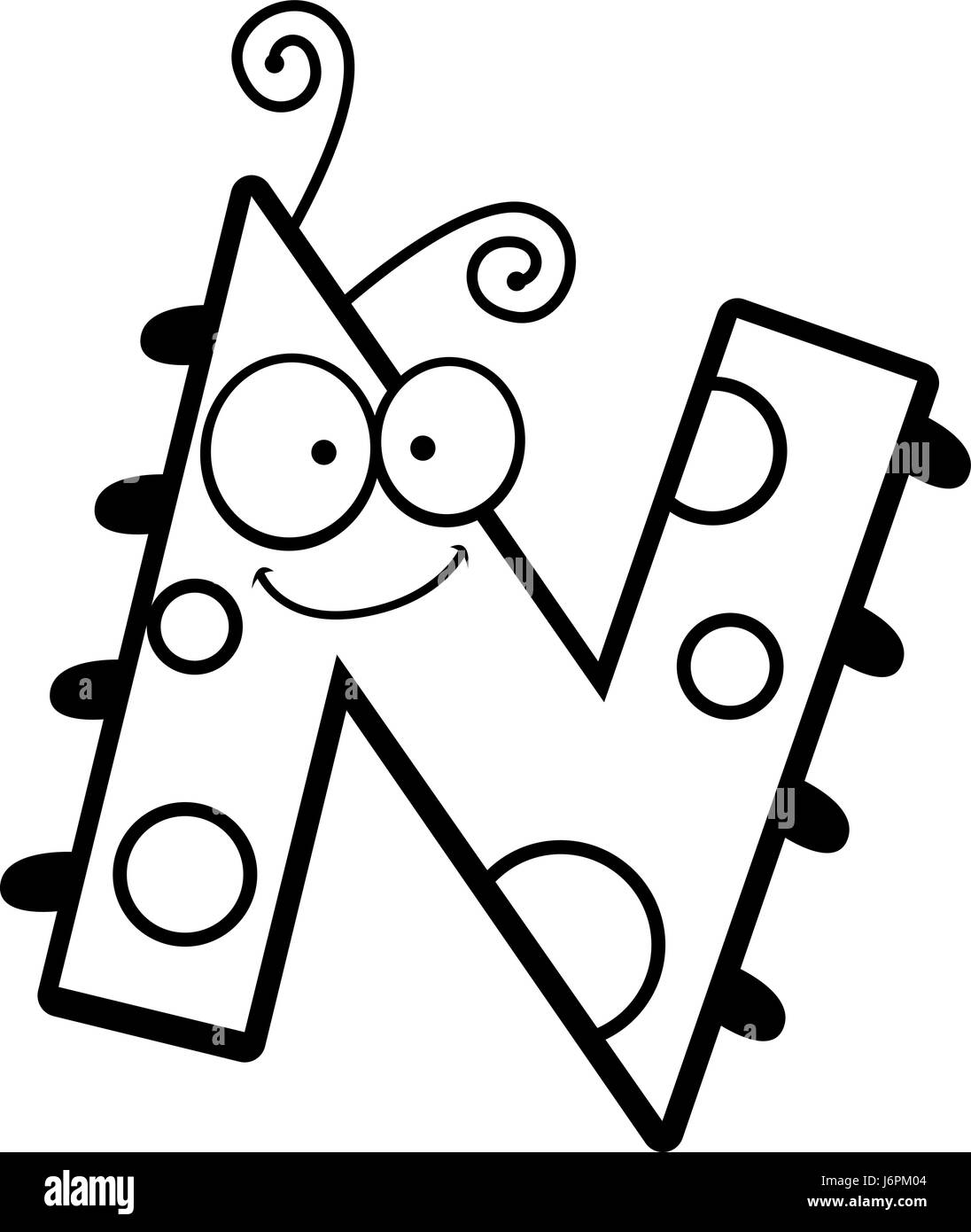 N letter clipart Black and White Stock Photos & Images - Alamy