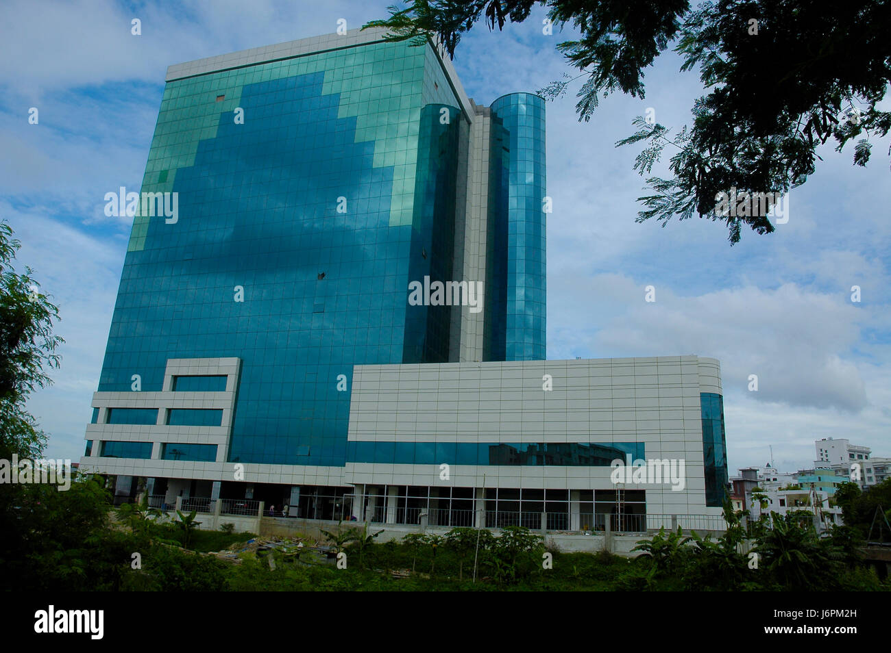 The picture shows BGMEA Bhaban at Kawran Bazar. Dhaka, Bangladesh Stock ...