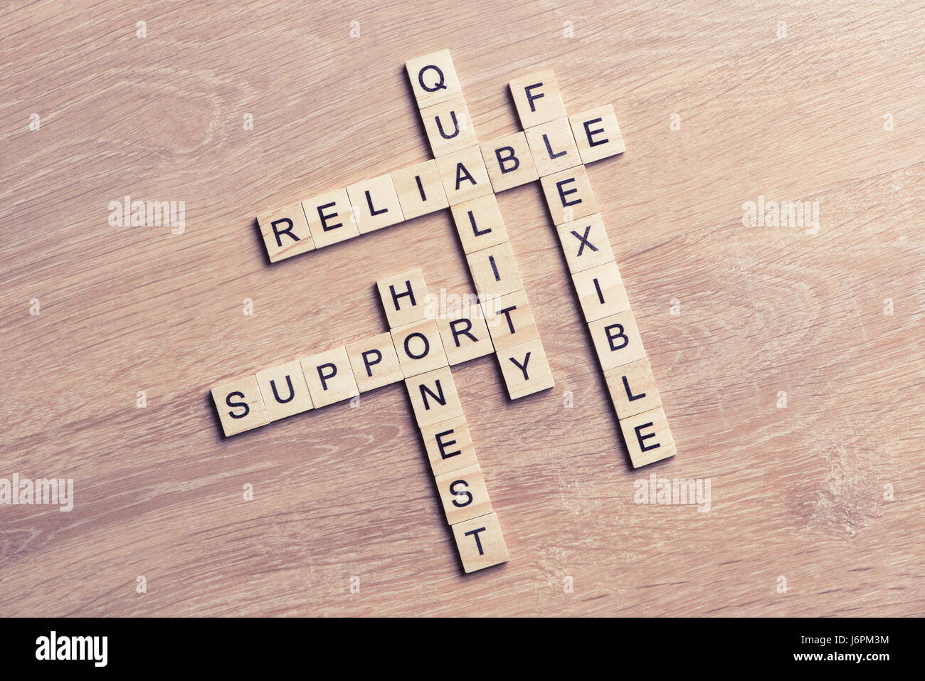 Conceptual business keywords on table with elements of game maki Stock ...