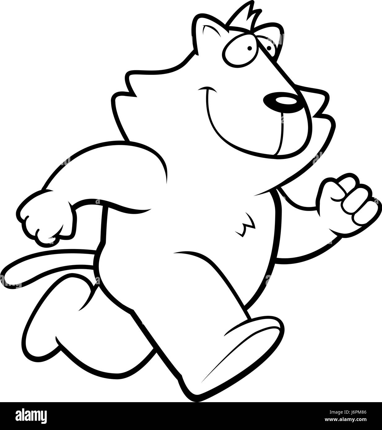 A happy cartoon cat running and smiling Stock Vector Image & Art - Alamy