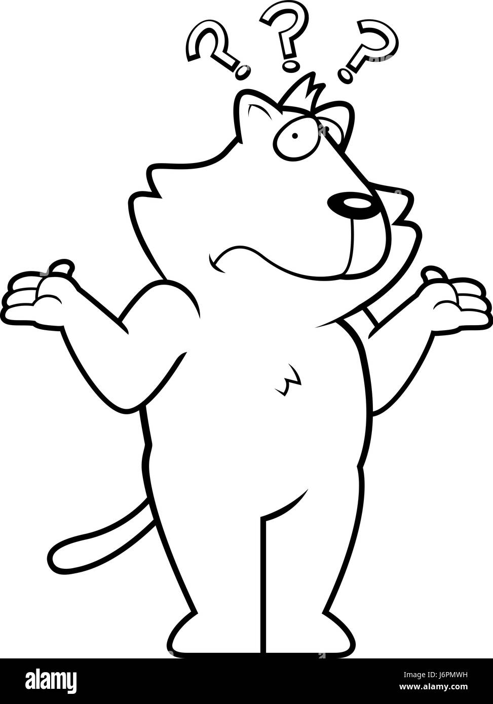 A cartoon cat with a confused expression Stock Vector Image & Art - Alamy