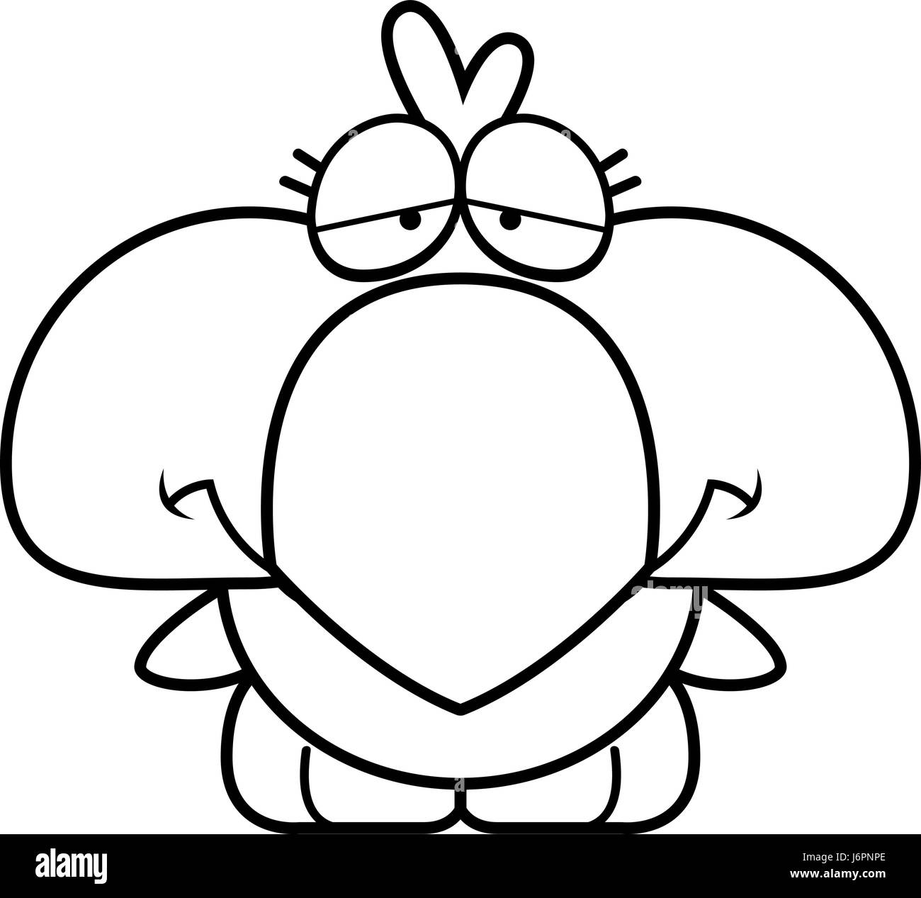 Cartoon illustration bird sad expression hi-res stock photography and ...