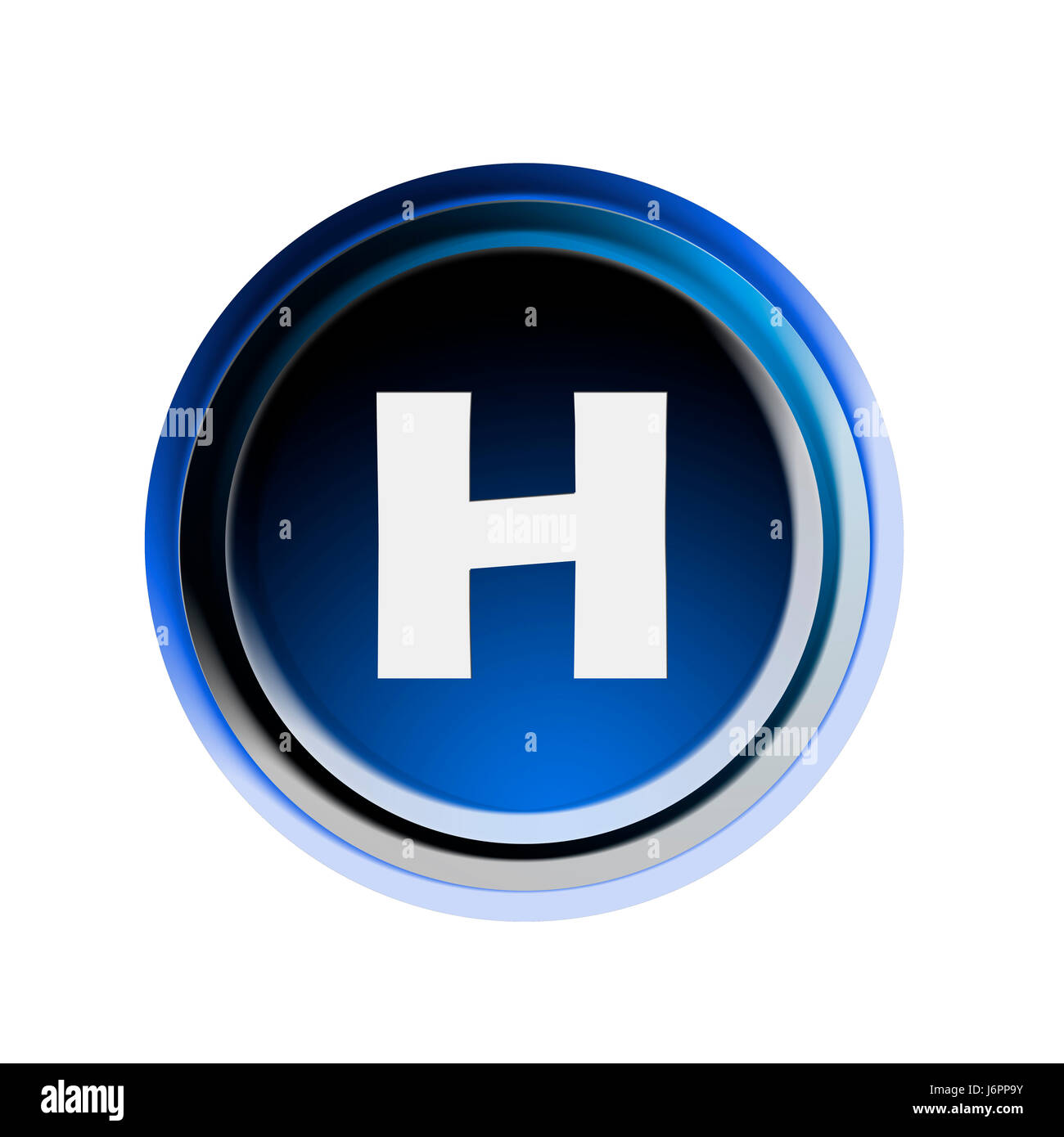 button with the letter h Stock Photo - Alamy