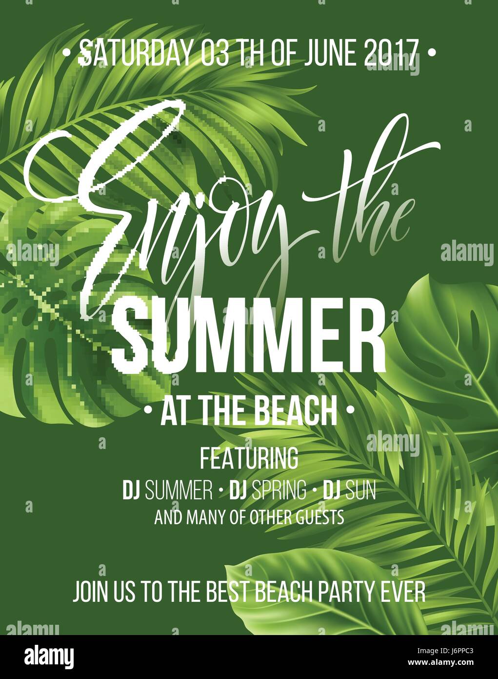 Hawaiian Beach Party Poster