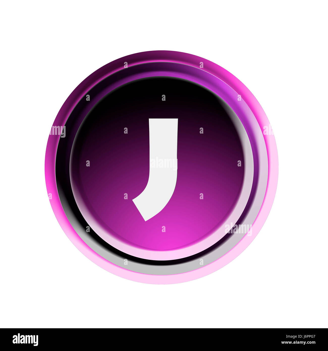 button with letter j Stock Photo - Alamy