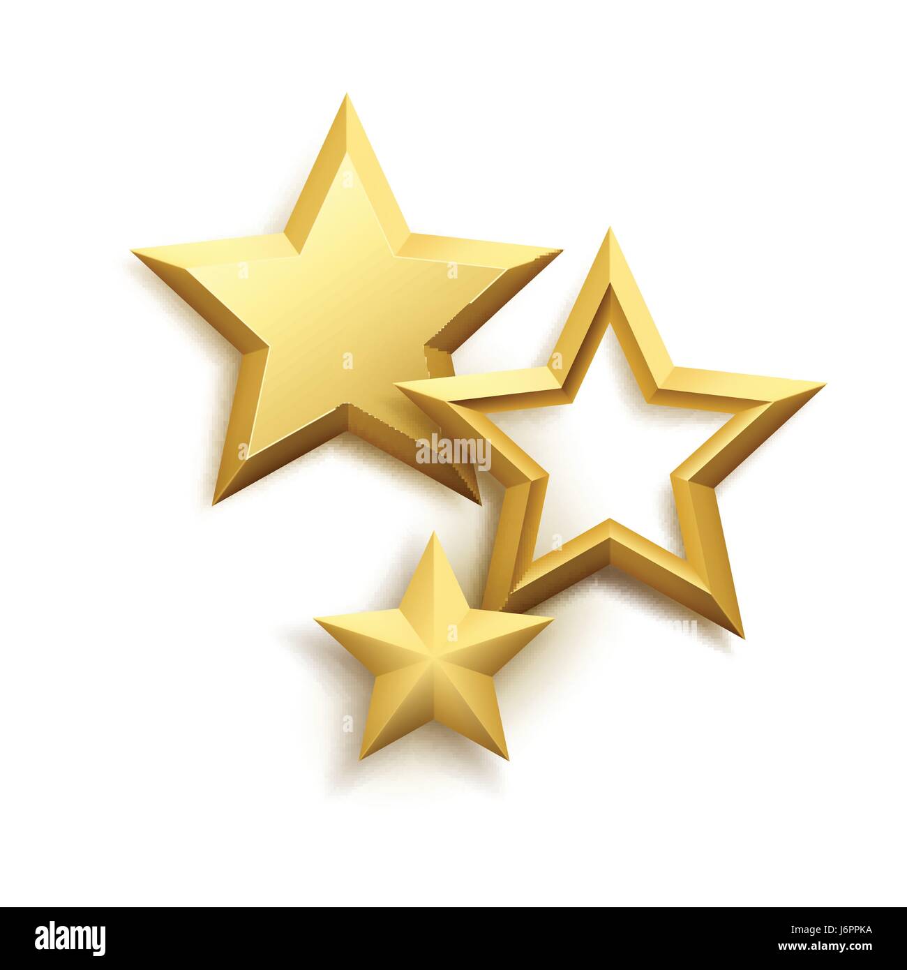 Realistic metallic golden star background. Vector illustration Stock Vector Image & Art - Alamy