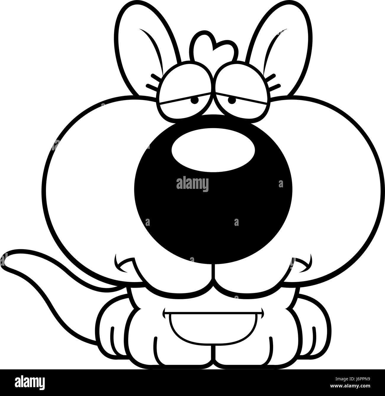 Sad Kangaroo Drawing