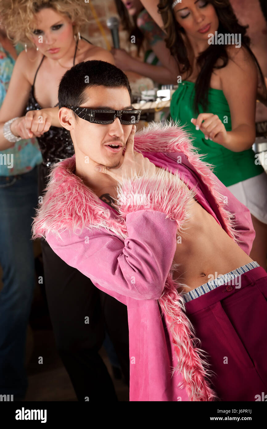 disco fashion cool dj asian retro dancing dance disco humans human ...