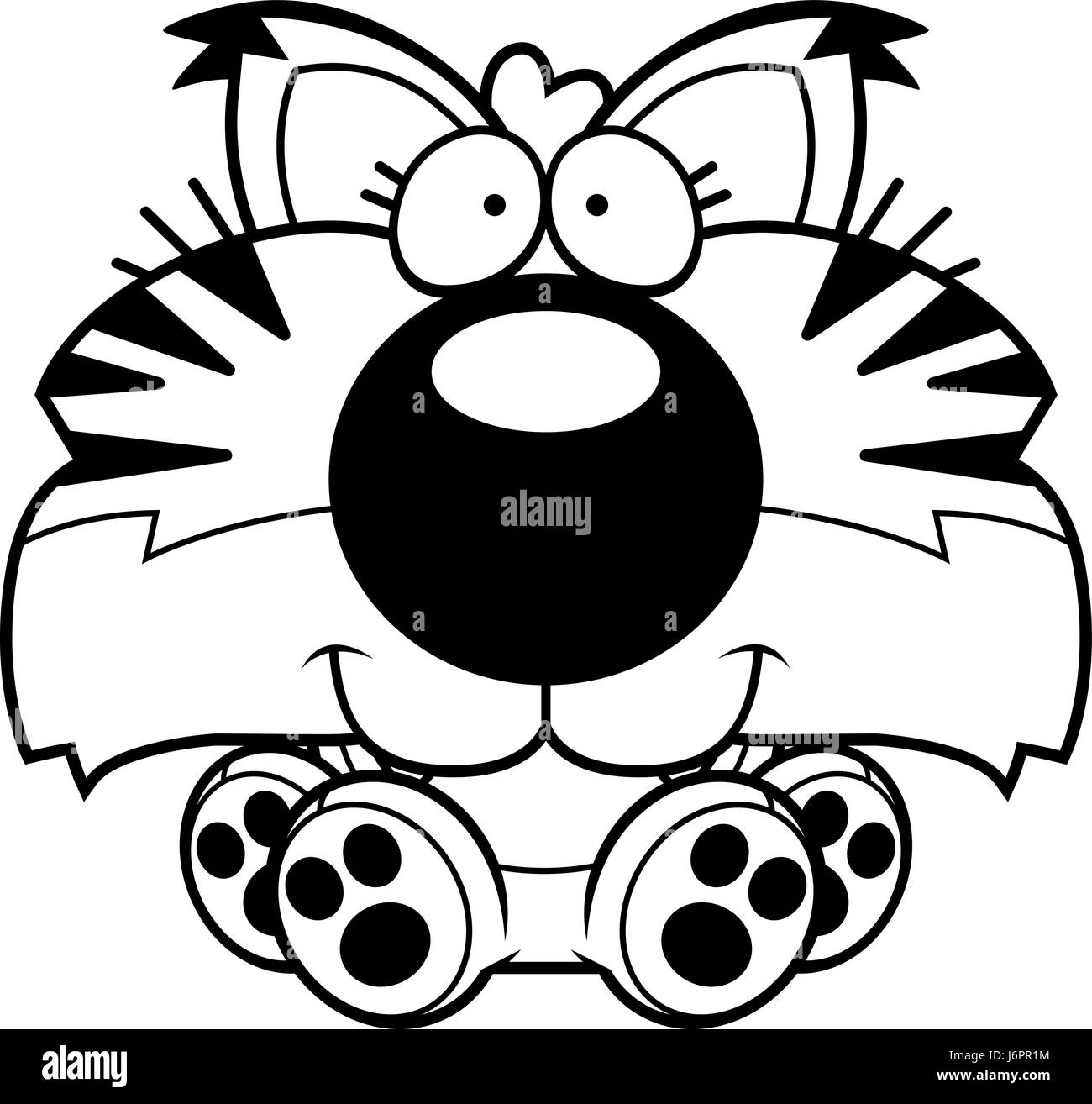 Lynx cat illustration Stock Vector Images - Alamy