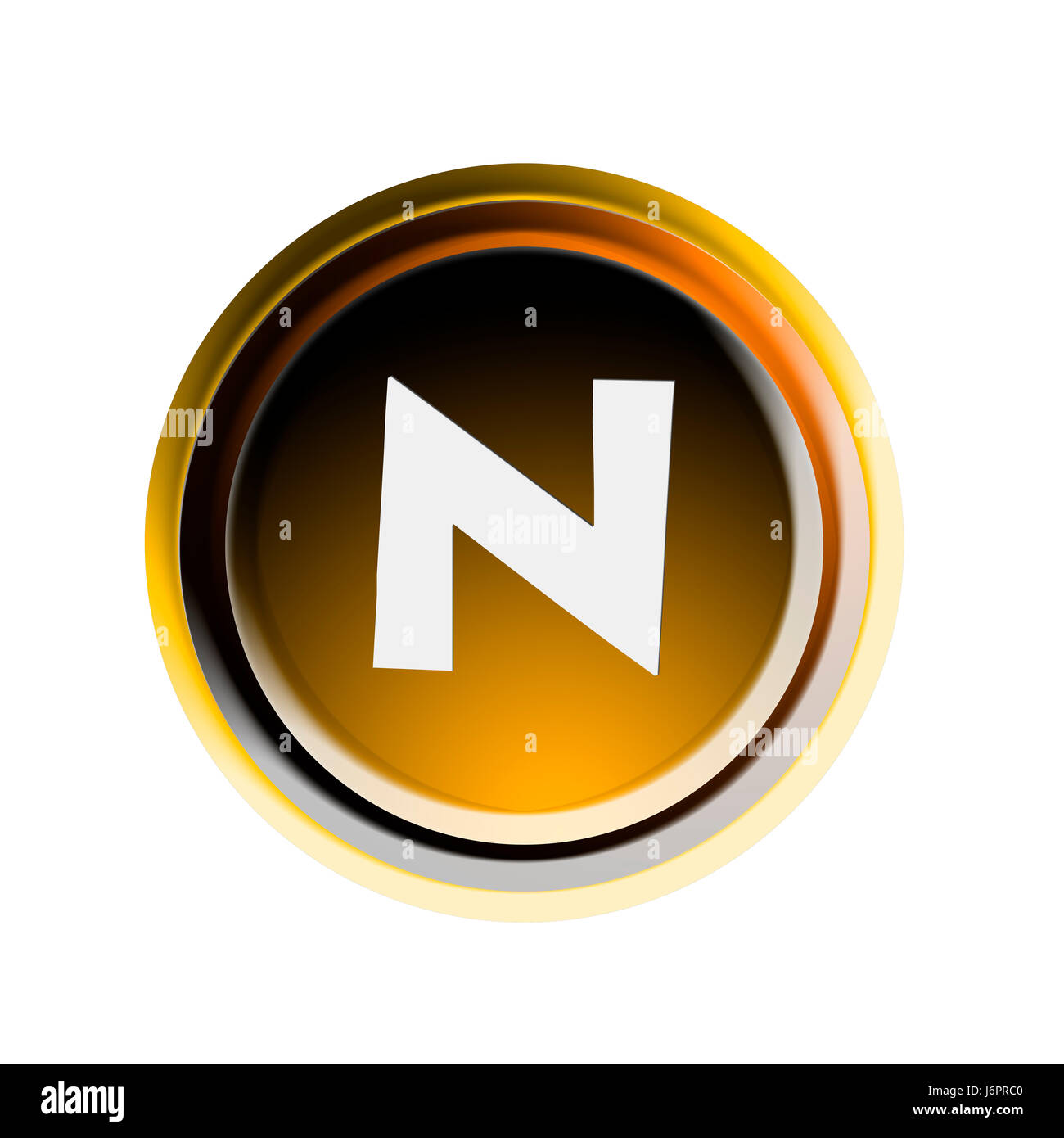 button with letter n Stock Photo - Alamy