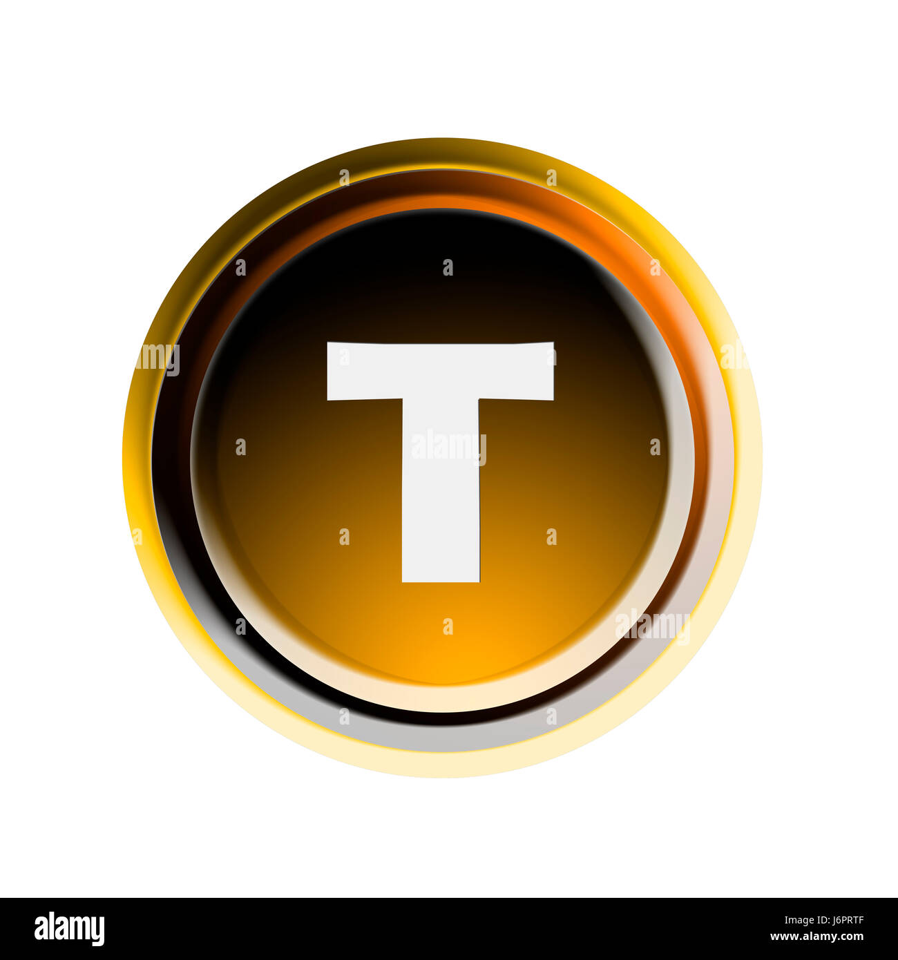 button with letter t Stock Photo - Alamy