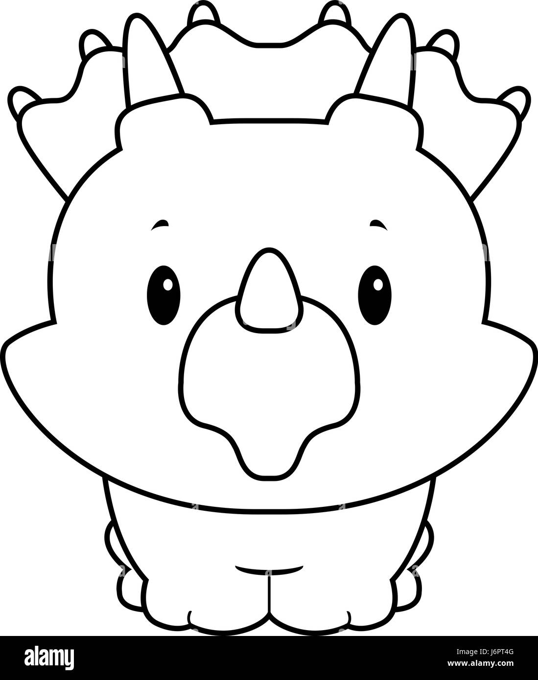 A baby cartoon dinosaur standing on four legs Stock Vector Image & Art ...