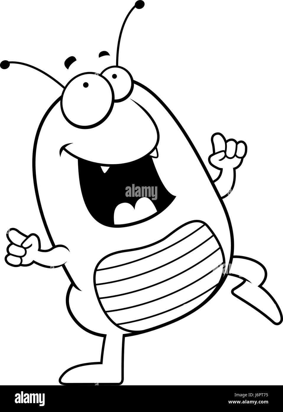 A happy cartoon mosquito dancing and smiling Stock Vector Image & Art ...