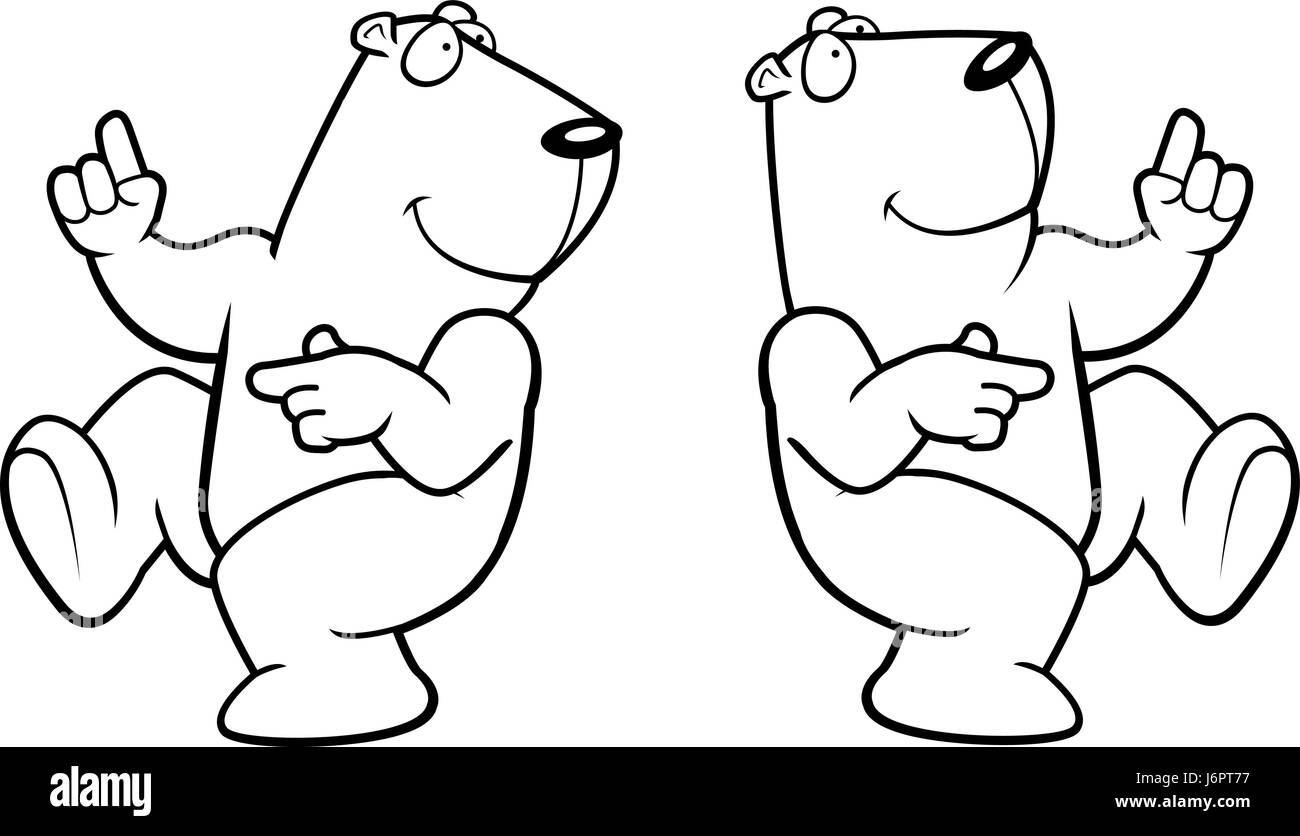 A happy cartoon groundhog dancing and smiling Stock Vector Image & Art ...