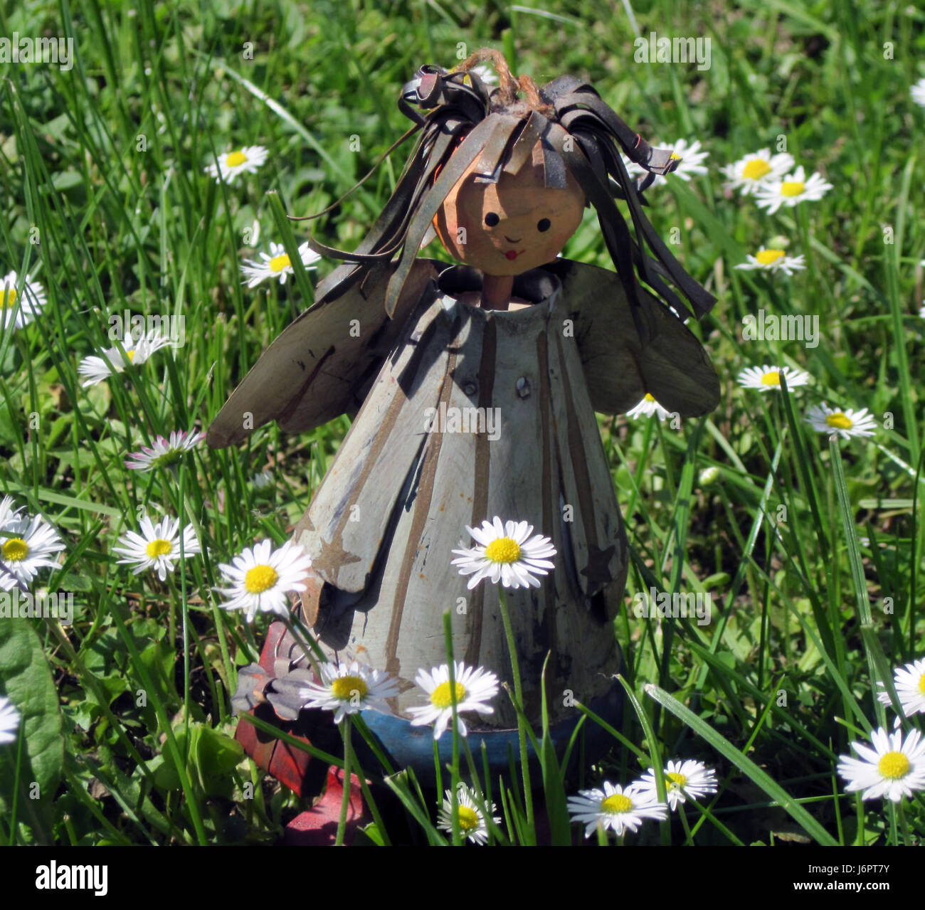 religion belief angel angels fishing rod meadow nature green flower ...