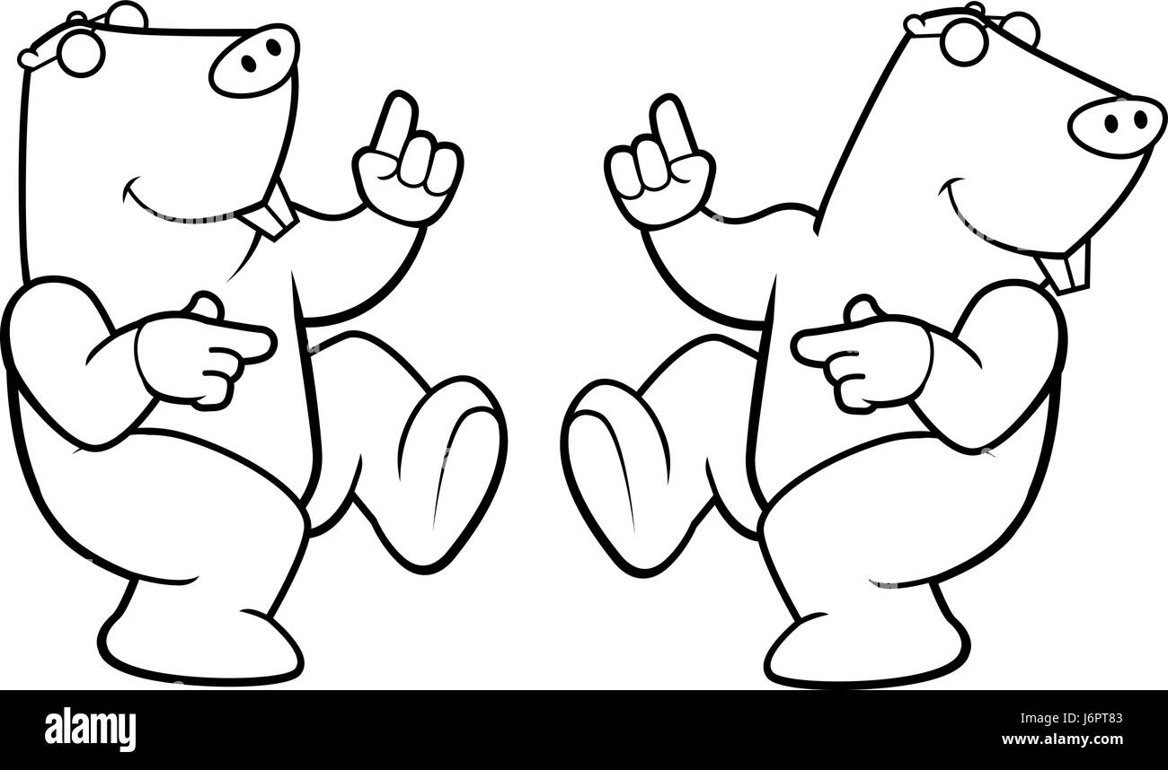 A happy cartoon mole dancing and smiling Stock Vector Image & Art - Alamy