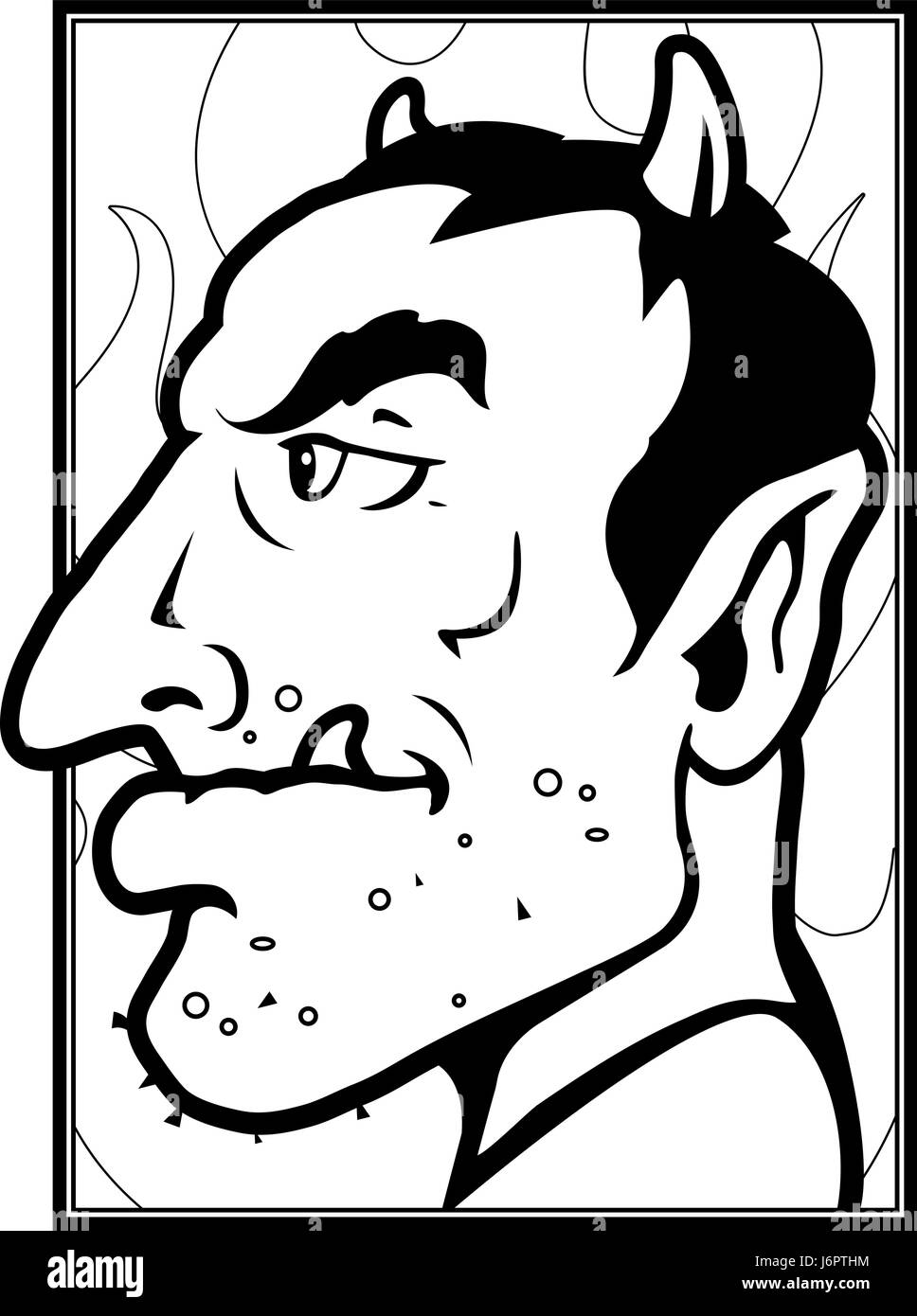 Demon red Black and White Stock Photos & Images - Alamy