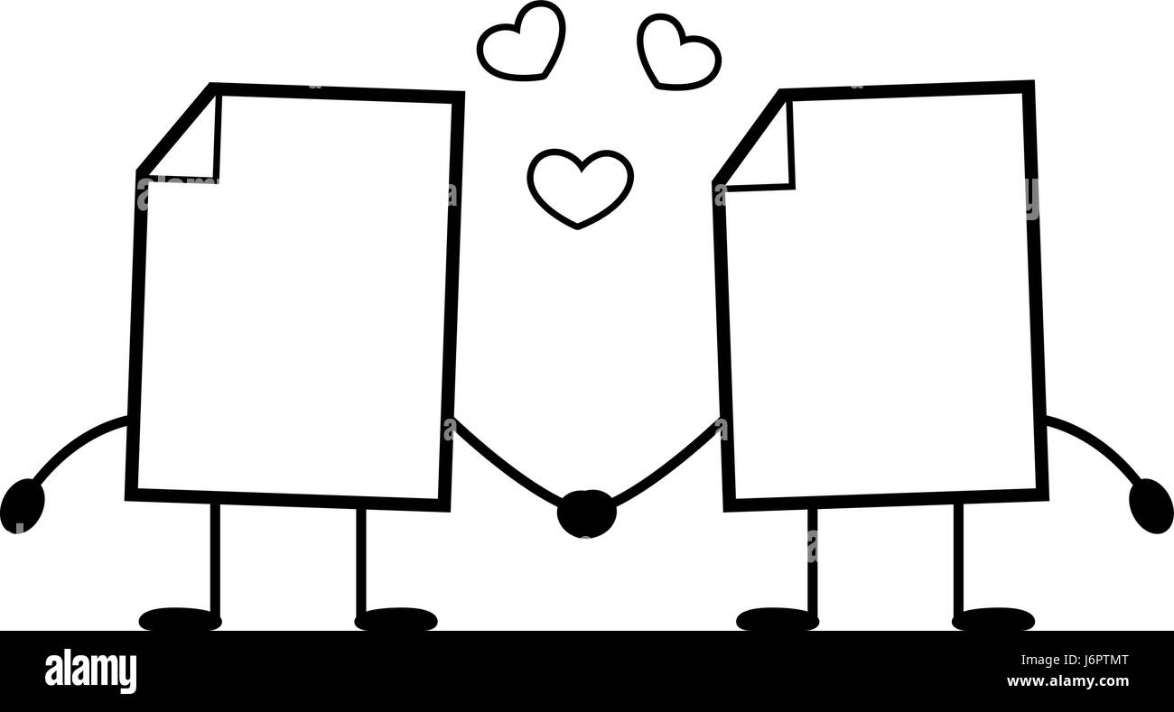 Cartoon hands holding piece paper hi-res stock photography and images ...