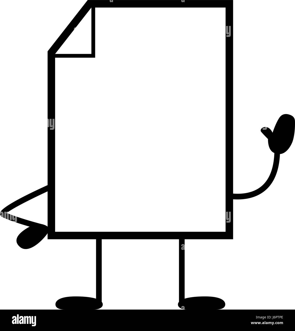 Blank paper note clipart Black and White Stock Photos & Images - Alamy