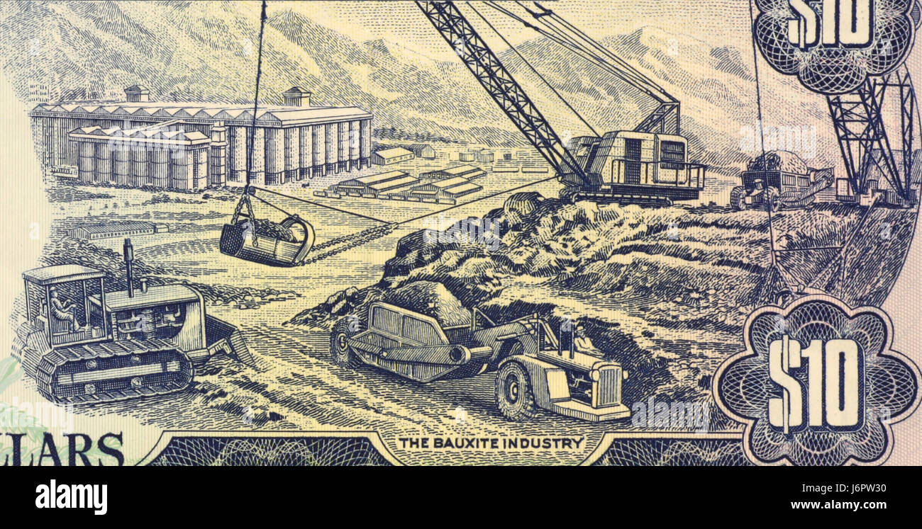 dollar dollars industry industrial jamaica mineral mining note memo ...