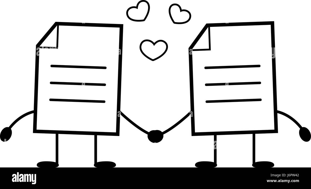 Cartoon hands holding piece paper hi-res stock photography and images ...