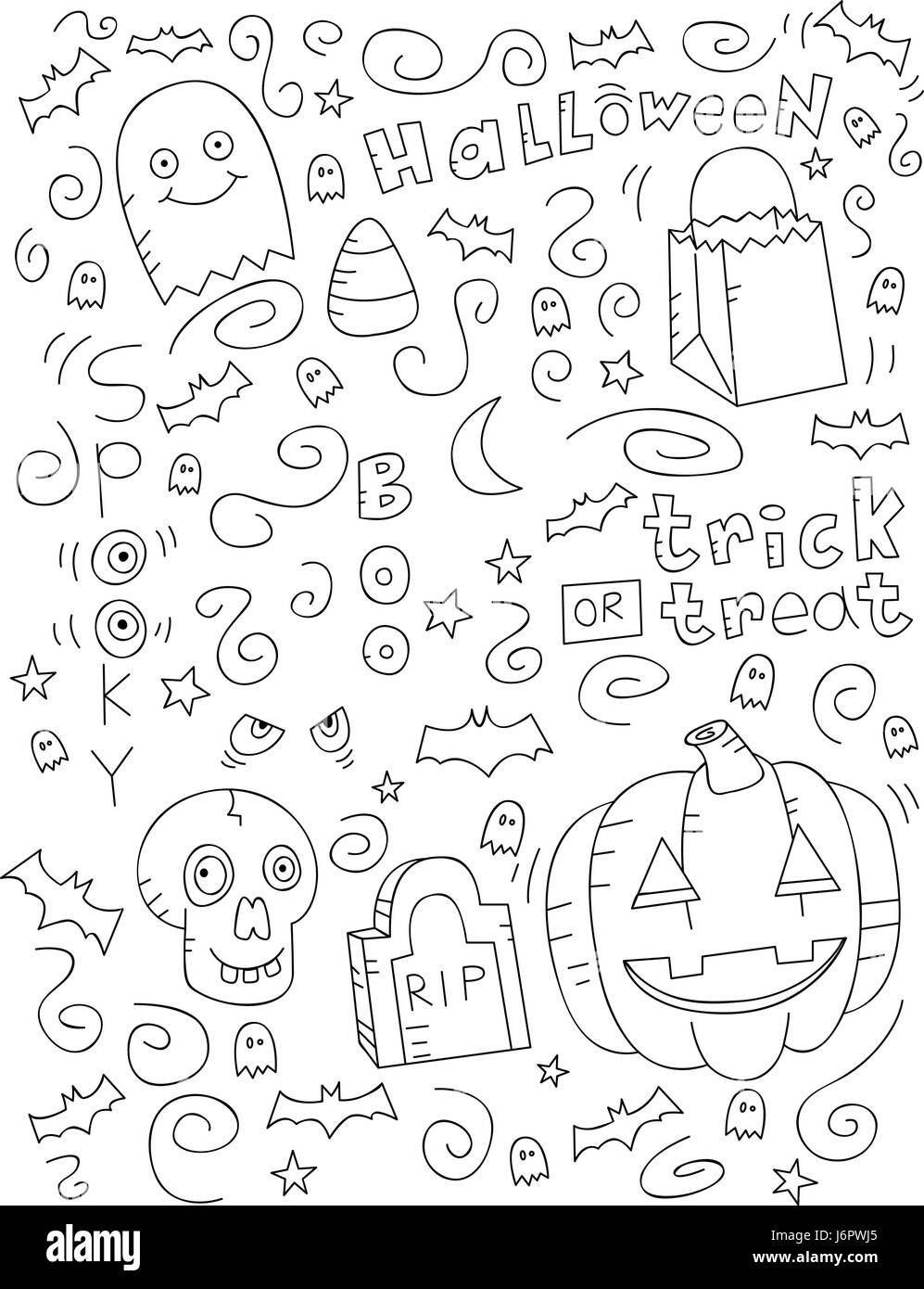 Ghost theme Stock Vector Images - Alamy