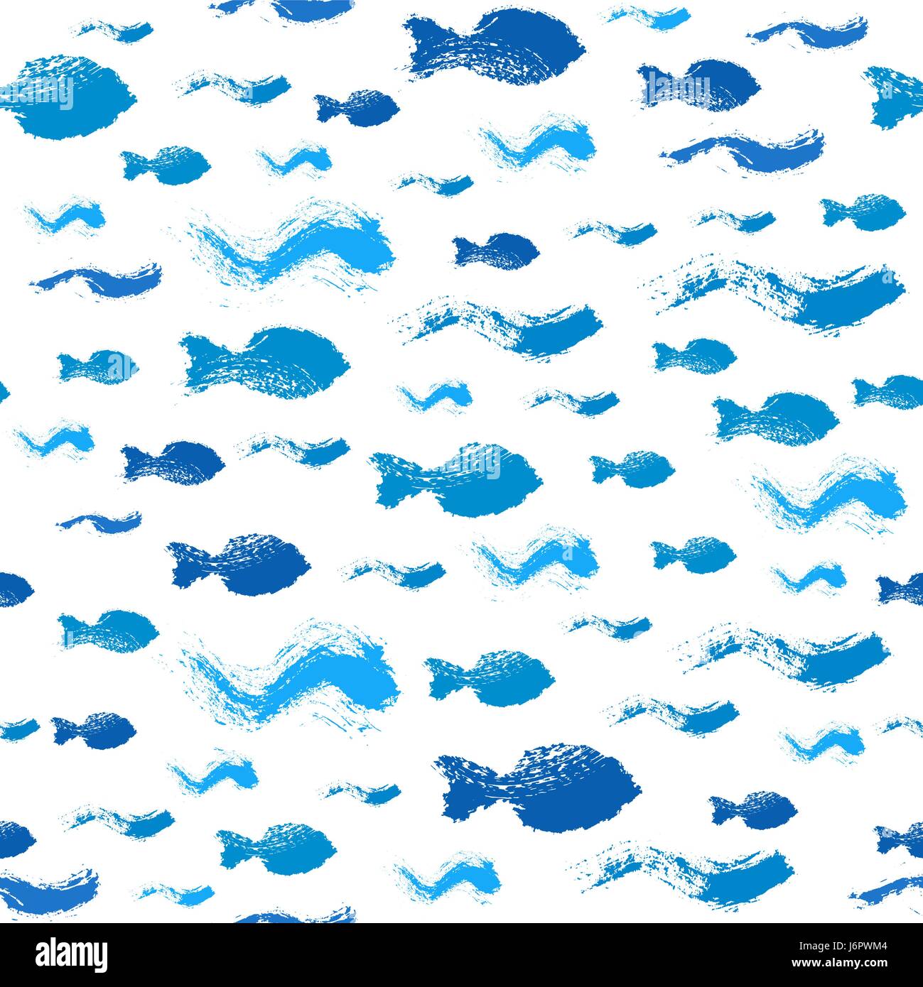Hand drawn stylized fish Stock Vector Images - Alamy