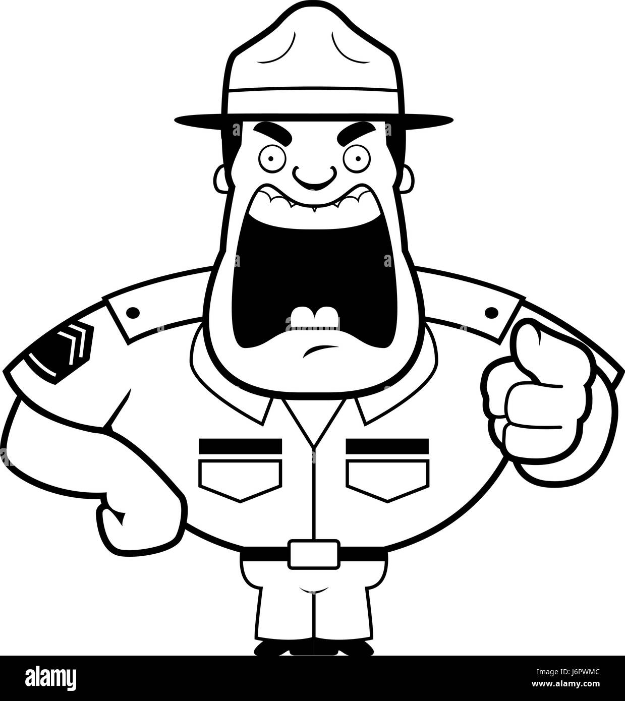 Drill sergeant yelling hi-res stock photography and images - Alamy