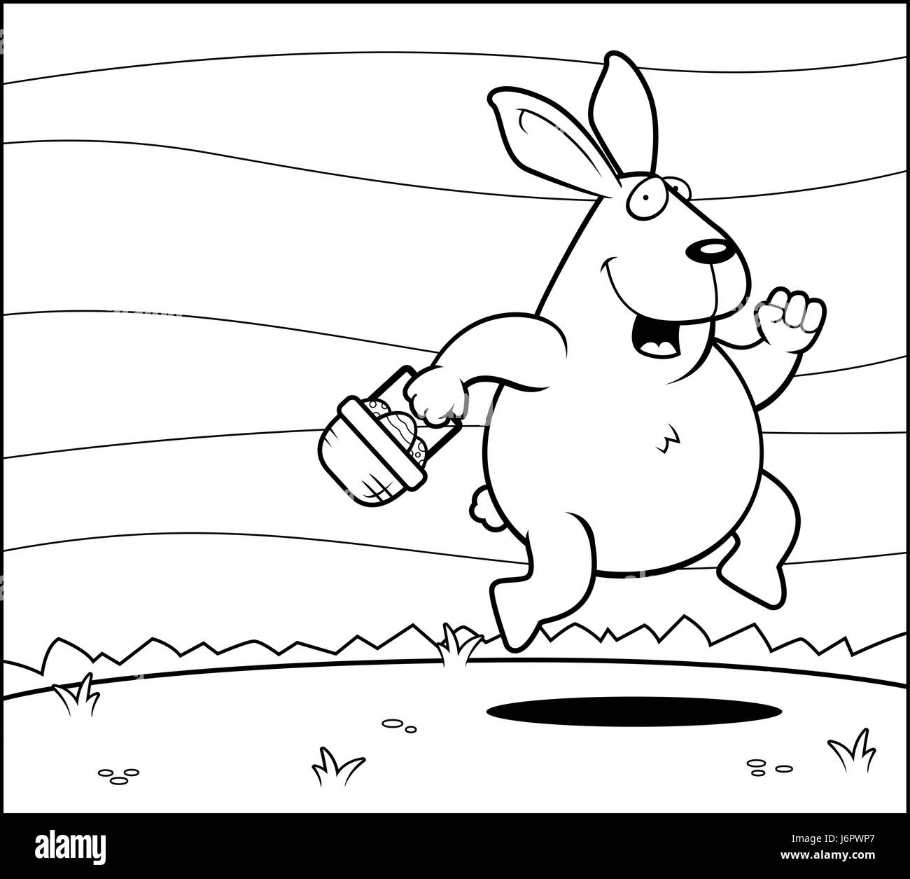 Rabbit Hopping Clipart