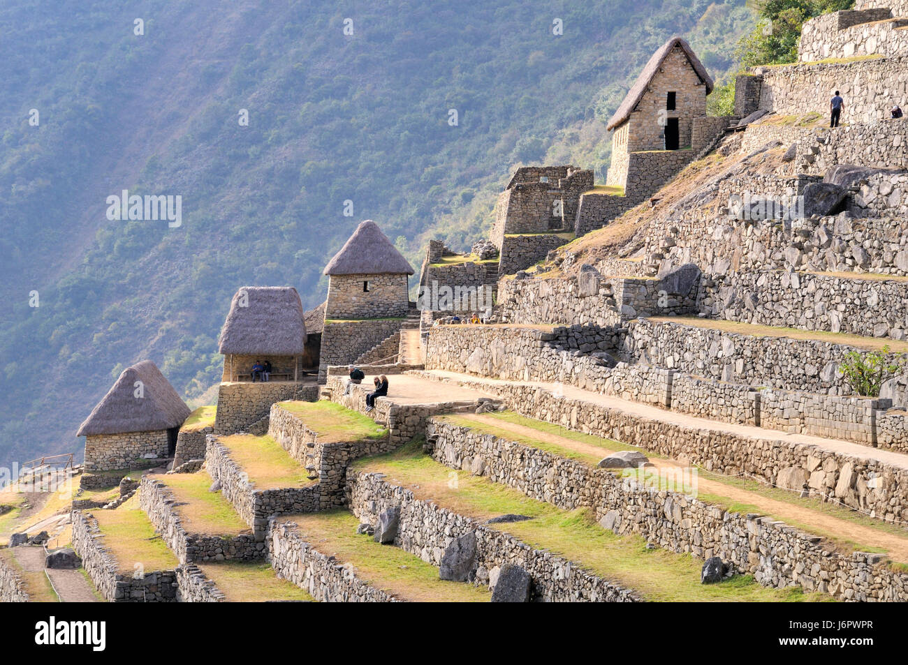 stairs houses ruin ruins south america peru andes peru machu picchu ...
