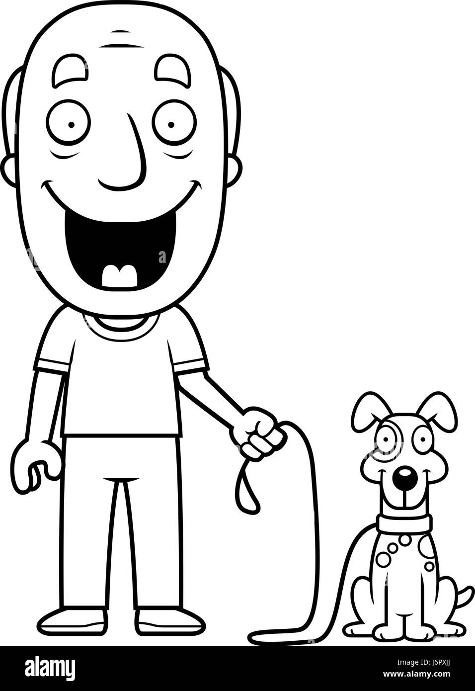 Senior citizen dog Stock Vector Images - Alamy