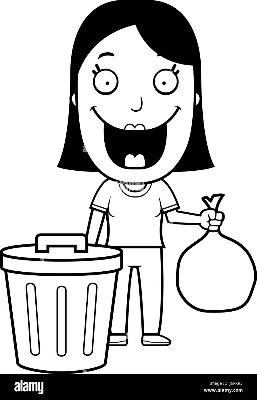 Take Out The Trash Clipart Black