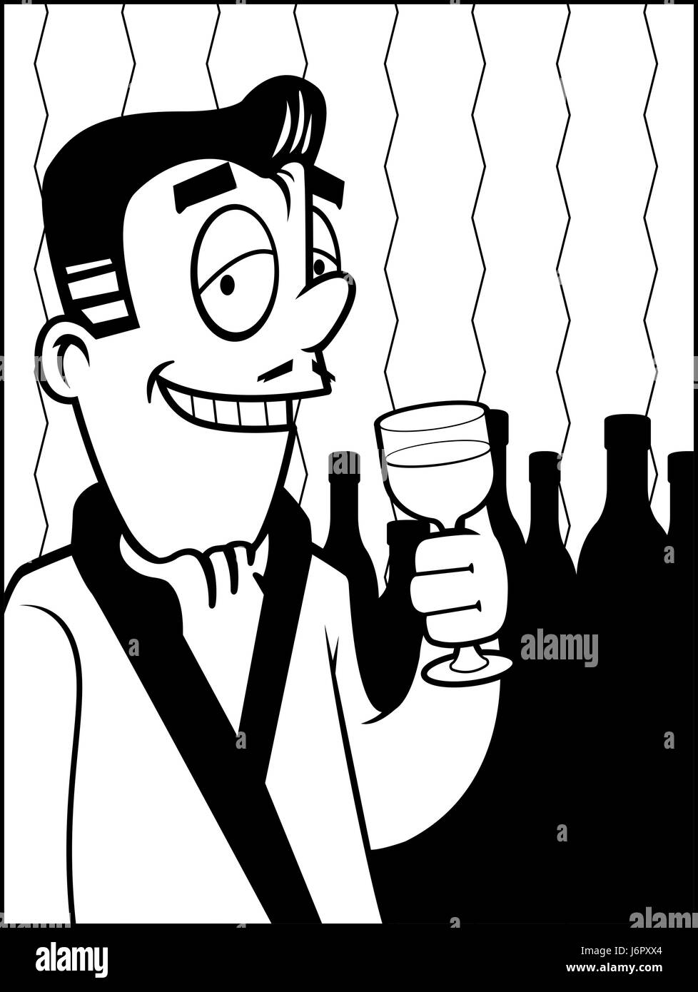 Cartoon rich man Black and White Stock Photos & Images - Alamy